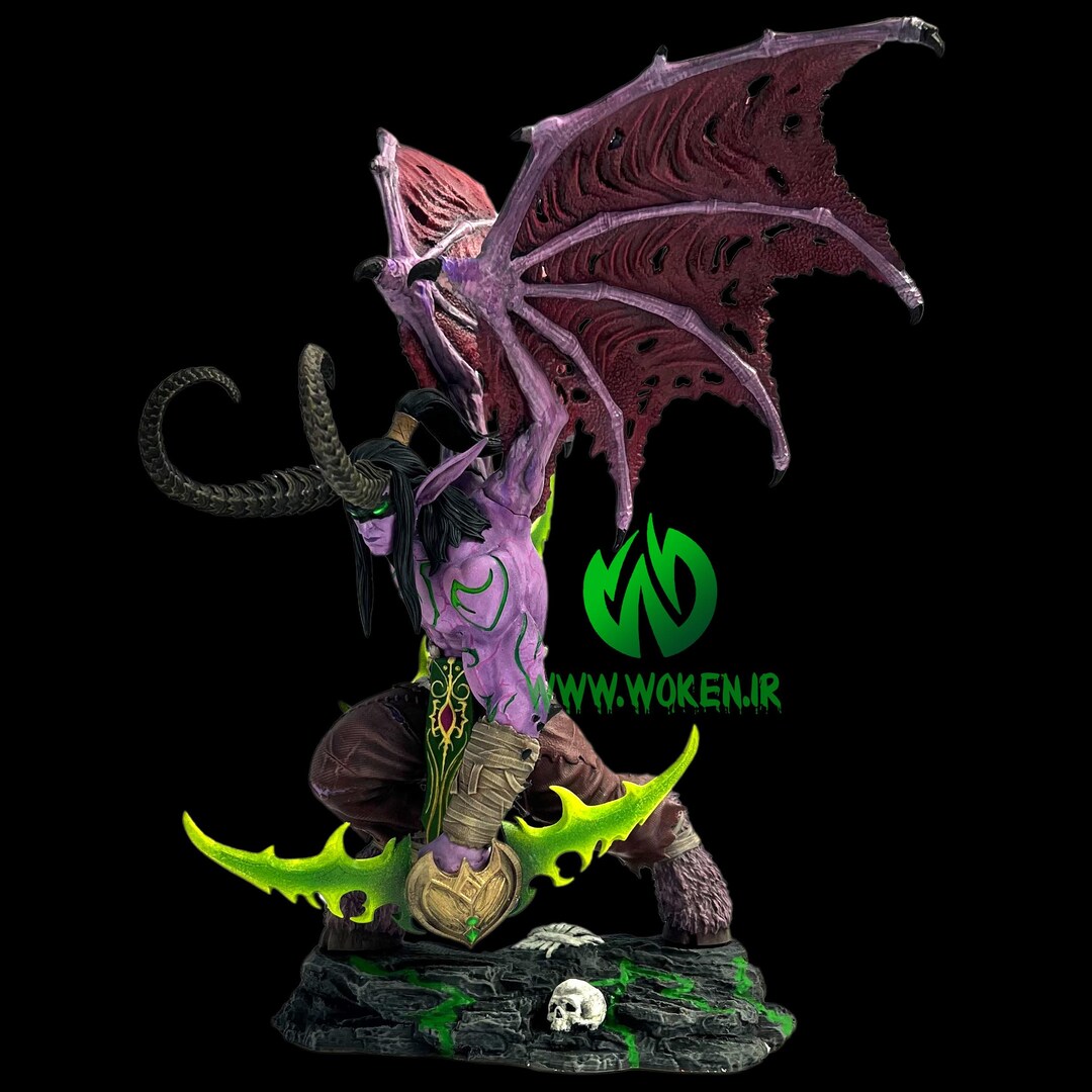 Illidan Stormrage Figure -30cm Height - World of Warcraft 3d Printed ...
