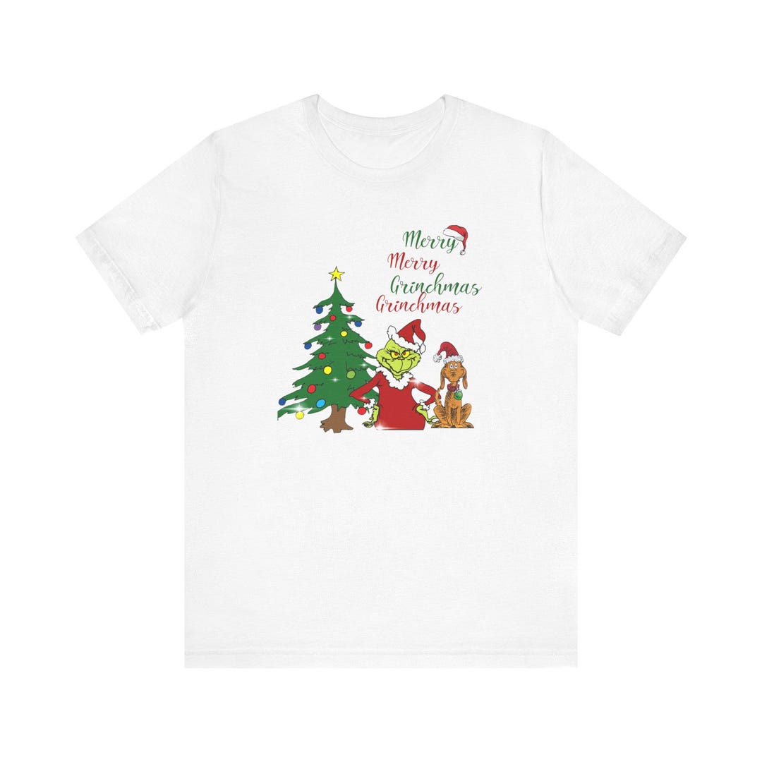 Christmas Grinch Unisex Tee, Holiday Grinch Shirt, Christmas Grinch Top ...