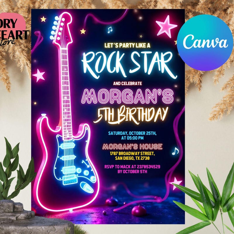 Rockstar Party - Etsy