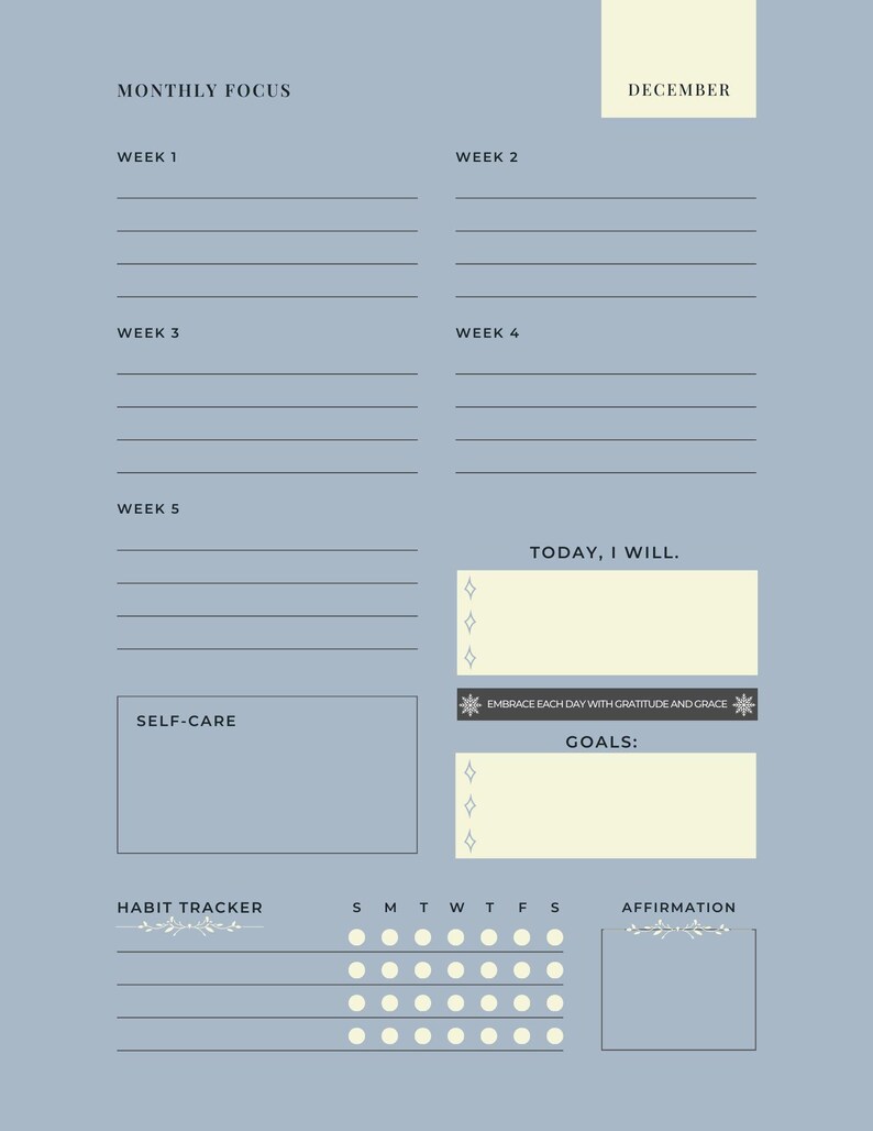 December 2024 Digital Planner - Interactive, Fillable & Printable - Etsy