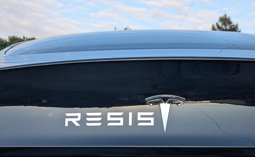 RESIST Decal Using Tesla T Badge; RESIS + Tesla T Ornament Spells ...