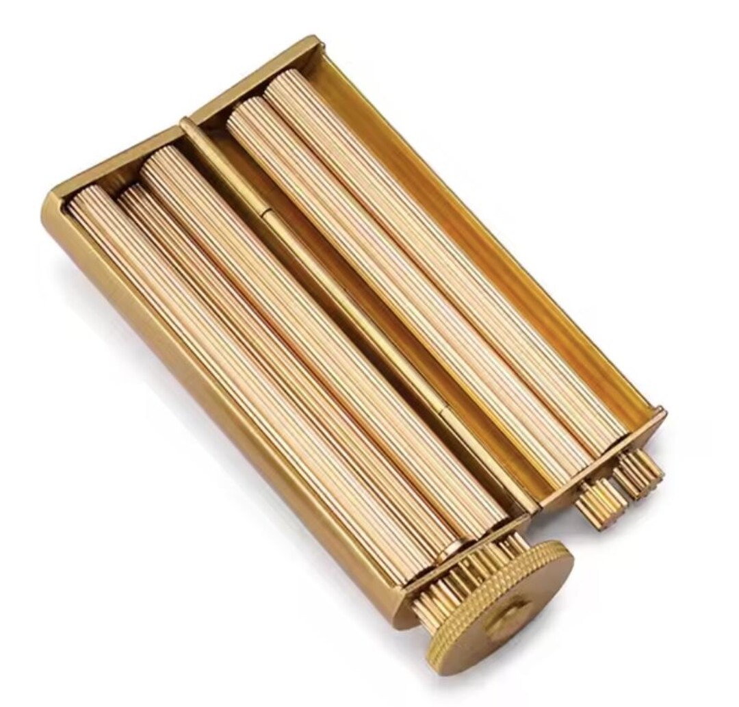 Antique Style Brass Material Manual Mechanical Feeling Tobacco Rolling ...