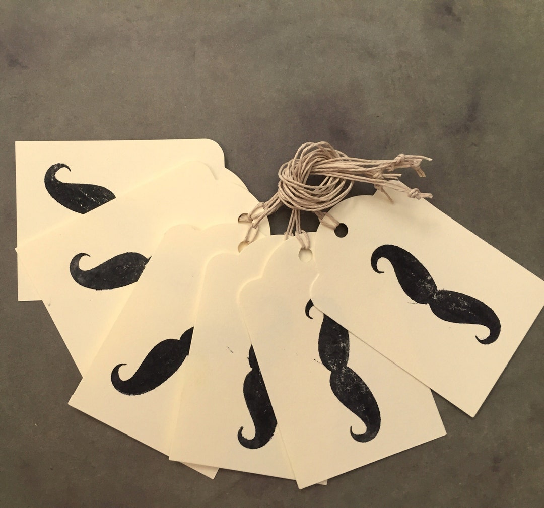 Mustache Gift Tags - MOVEMBER - Stag Night - Bachelor Party - Groomsmen ...