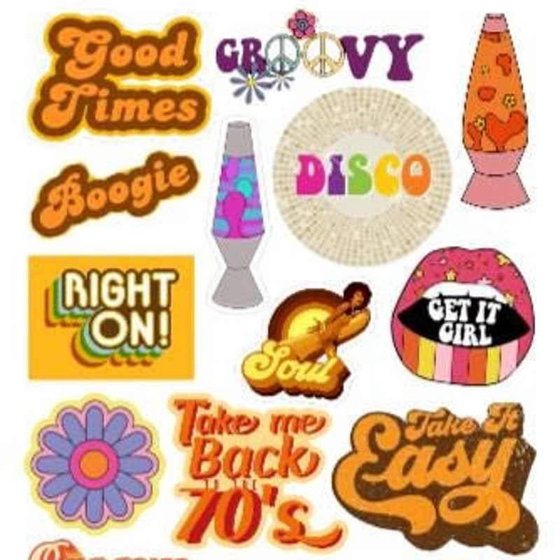 70's Wall Decal - Etsy