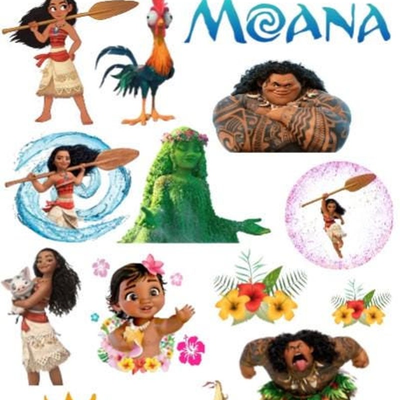 Moana Stickers - Etsy