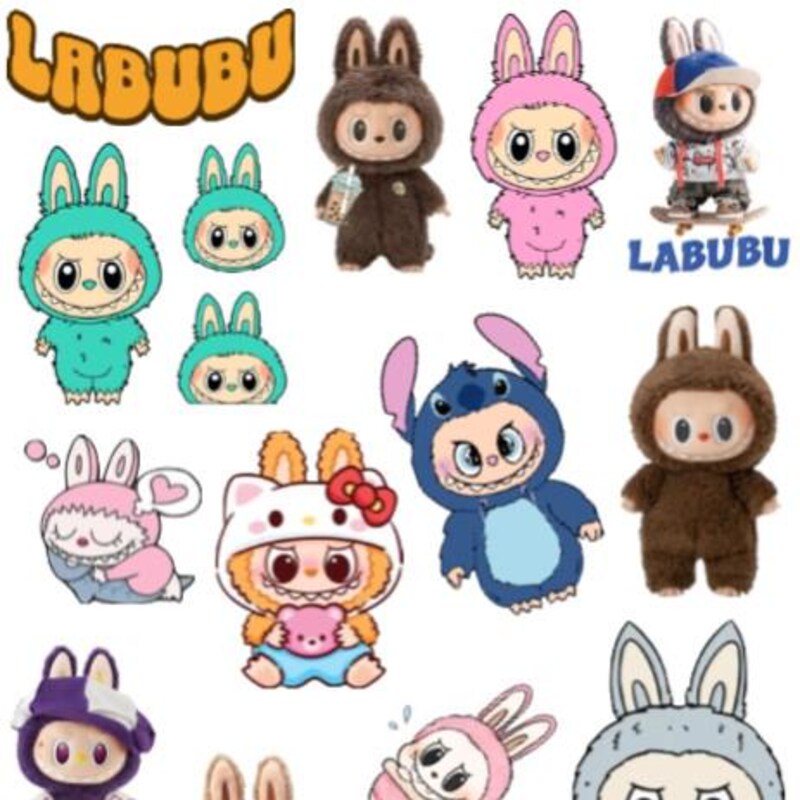 Labubu Sticker Decals - Etsy