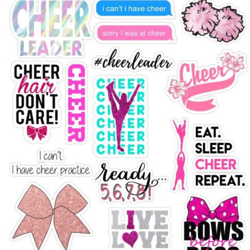 Cheerleader Decal - Etsy