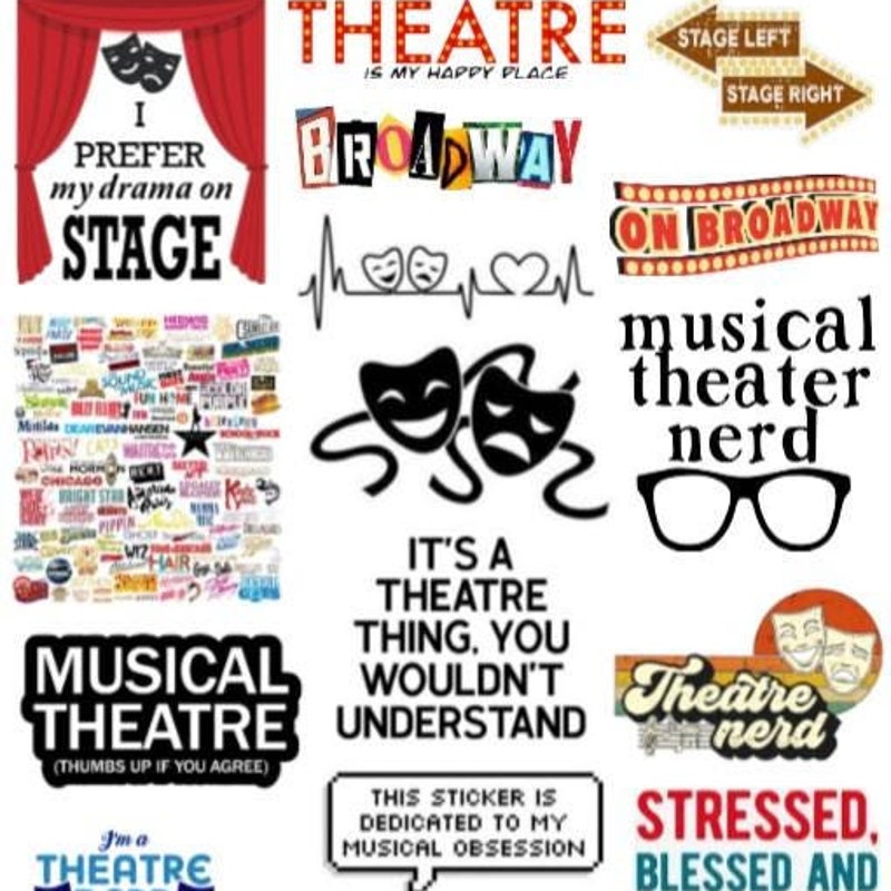 Theatre Stickers - Etsy