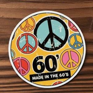 60's Decade Sticker Sheet | 1960's | Stickers | Decals - Etsy