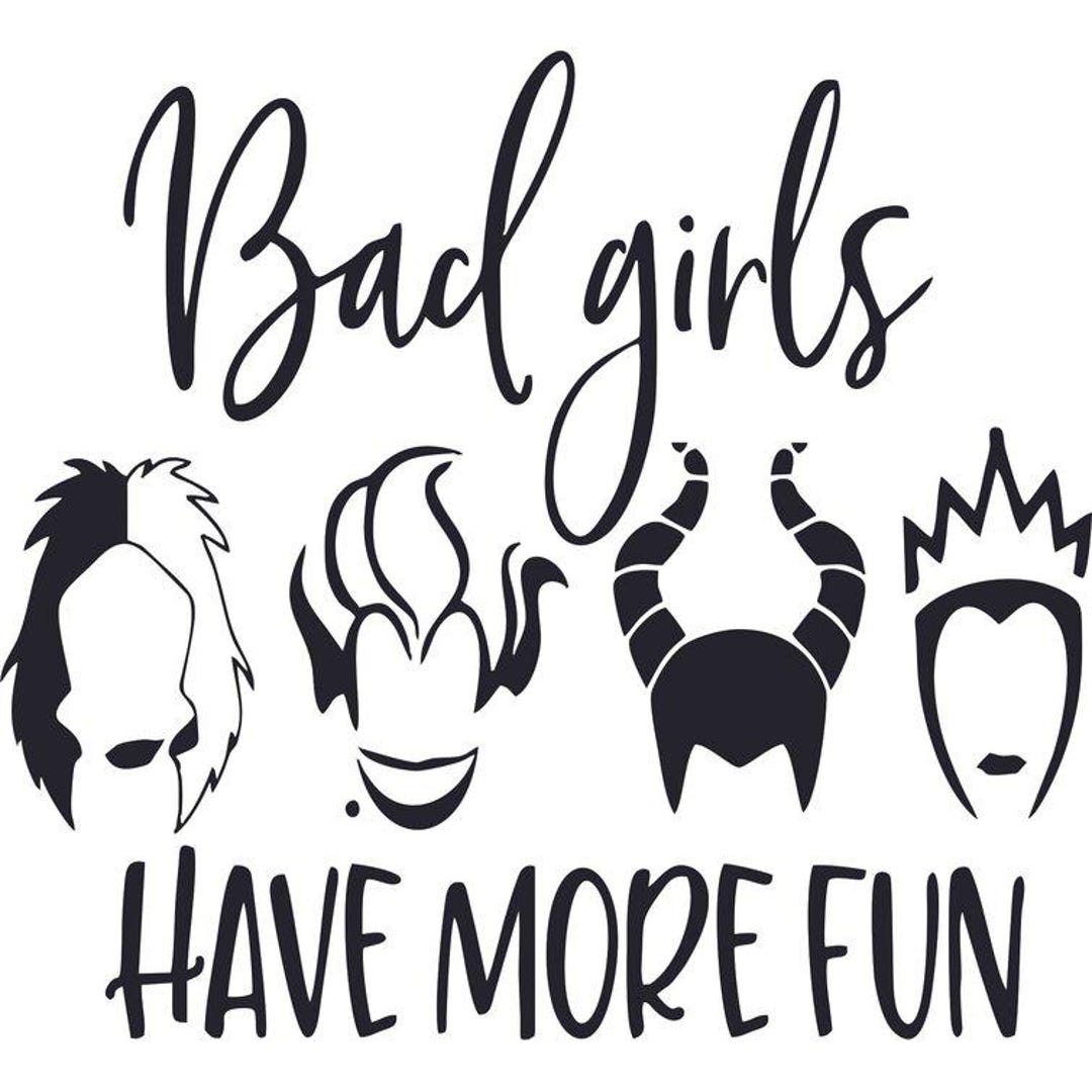Bad Girls Have More Fun Decal | Villain's | Evil | Girls | Car Decal ...