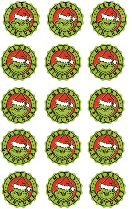 Merry Grinchmas Stickers Full Color Grinch Stickers sticker Sheet Decal ...