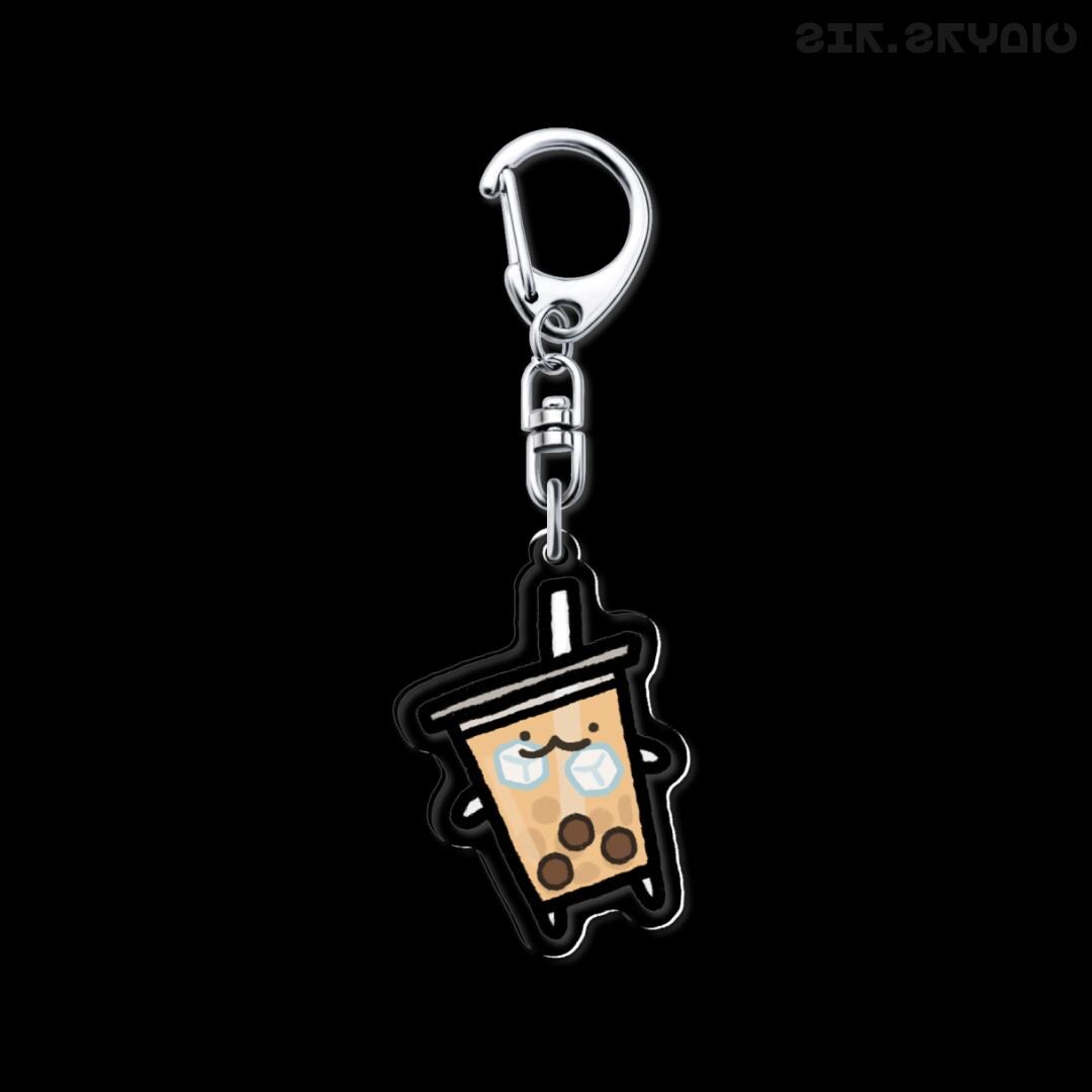 Boba Milk Tea Acrylic Shaker Keychain | Bubble Tea - Etsy