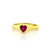 Ruby Heart Ring – Rose Gold, July Birthstone - Etsy