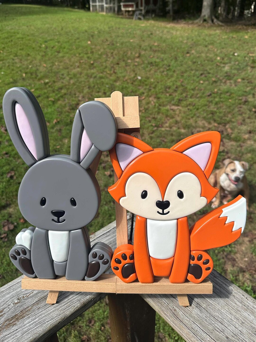 Custom Handmade Wooden Animal Shelf Sitters - Woodland Nursery and Kids ...