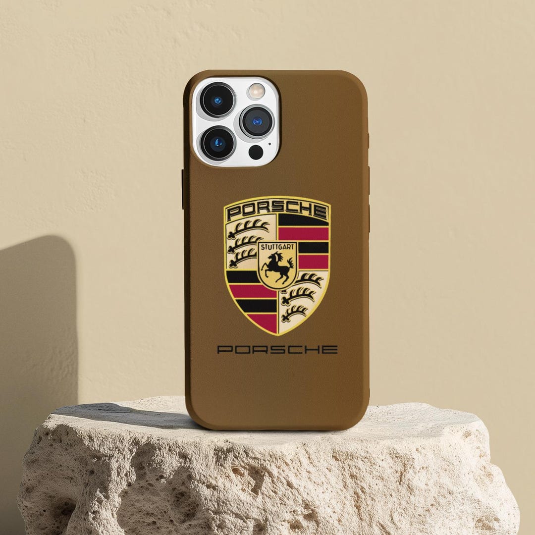 Brown Porsche Phone Case, Sports Car Phone Case, Durable Protective ...