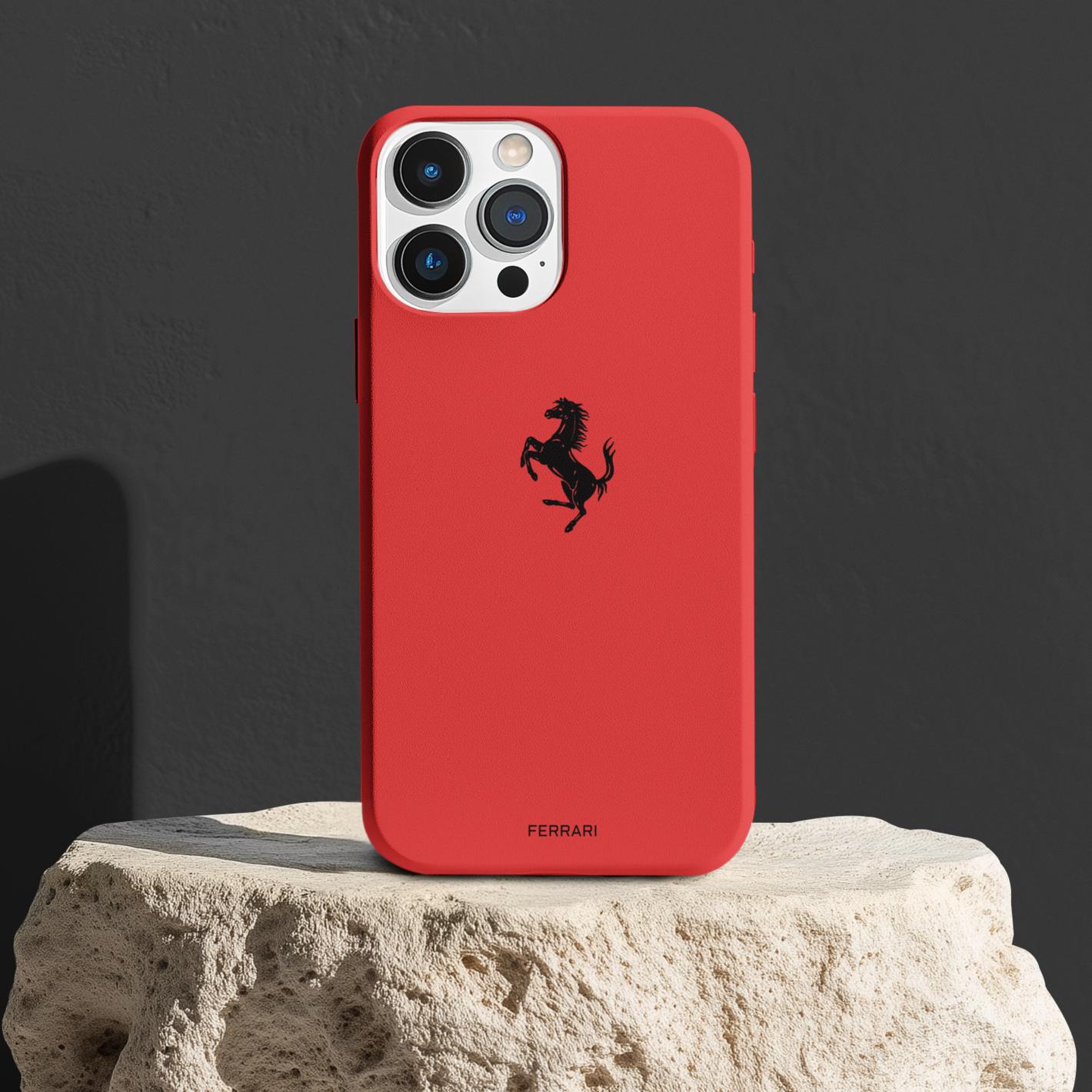 Ferrari Tough Smartphone Case, Stylish Red Phone Cover, Durable ...