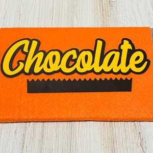 Fake Chocolate Bar: Felt Food Prop, Tier Tray Decor - Etsy