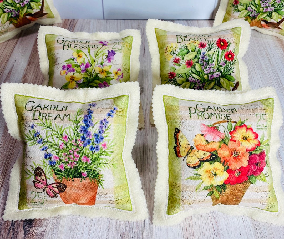 Spring Bowl Fillers, Tiered Tray Decor, Mini Pillows for Tiered Trays ...