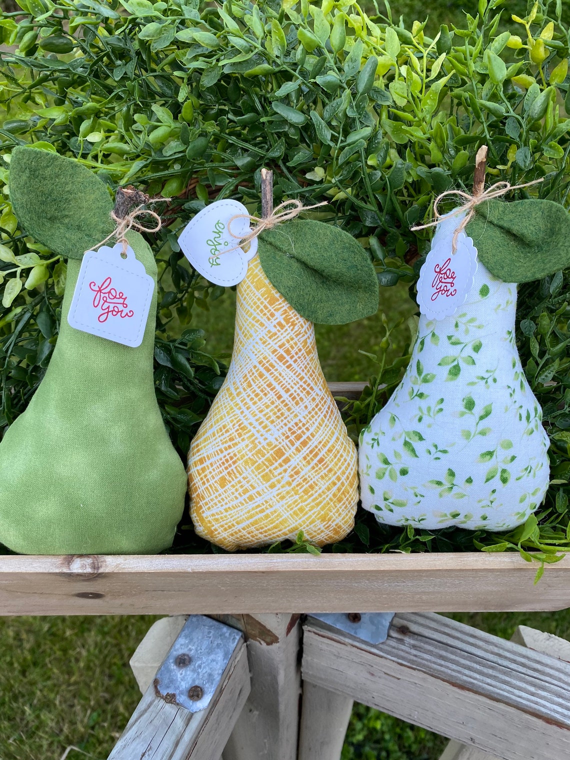 Pear decor pear tiered tray decor farmhouse decor pear bowl | Etsy