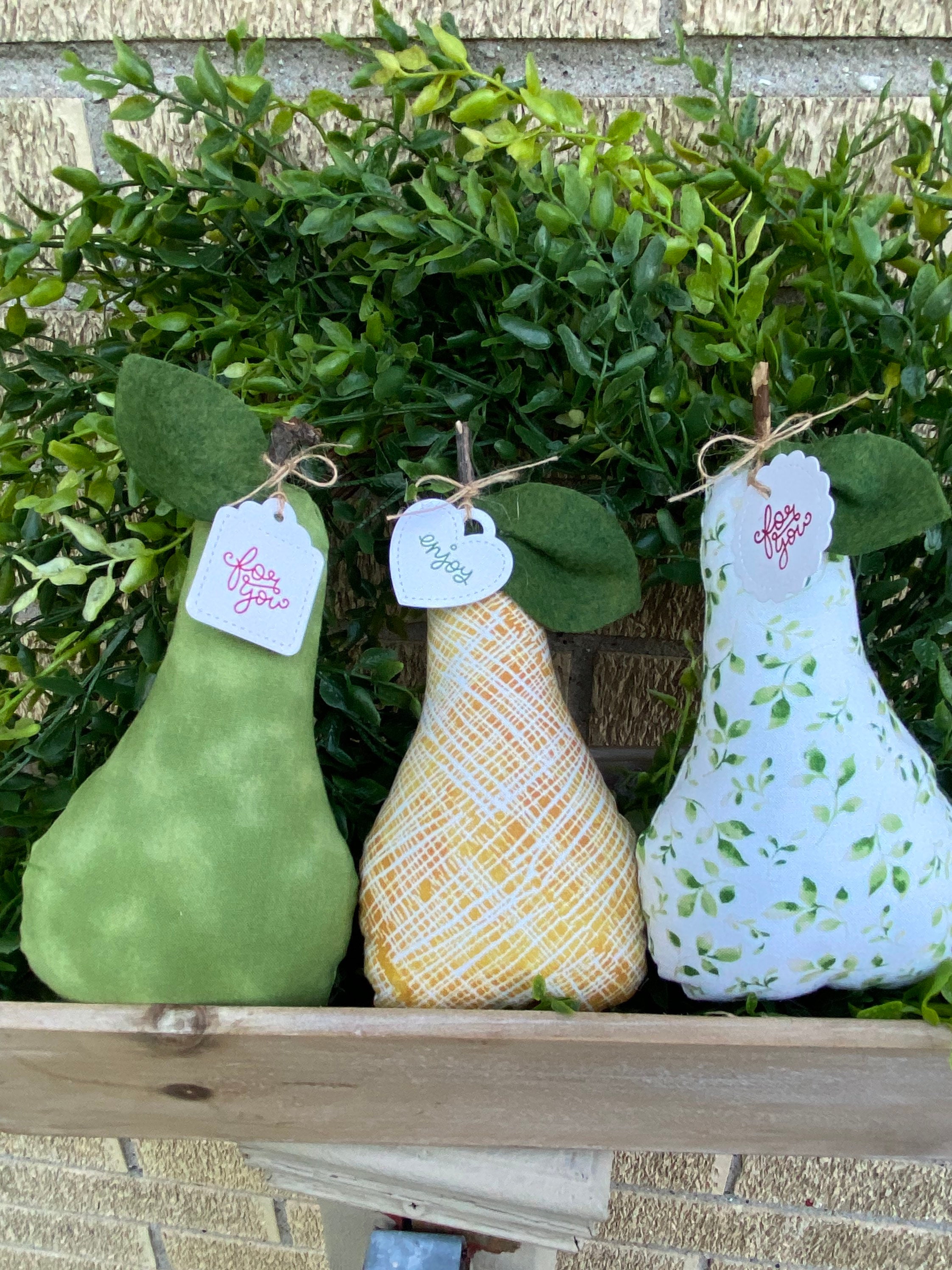 Pear decor pear tiered tray decor farmhouse decor pear bowl | Etsy