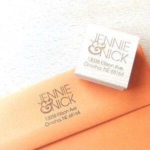 Custom Return Address Stamp – Large Name Address Stamp - Personalized ...