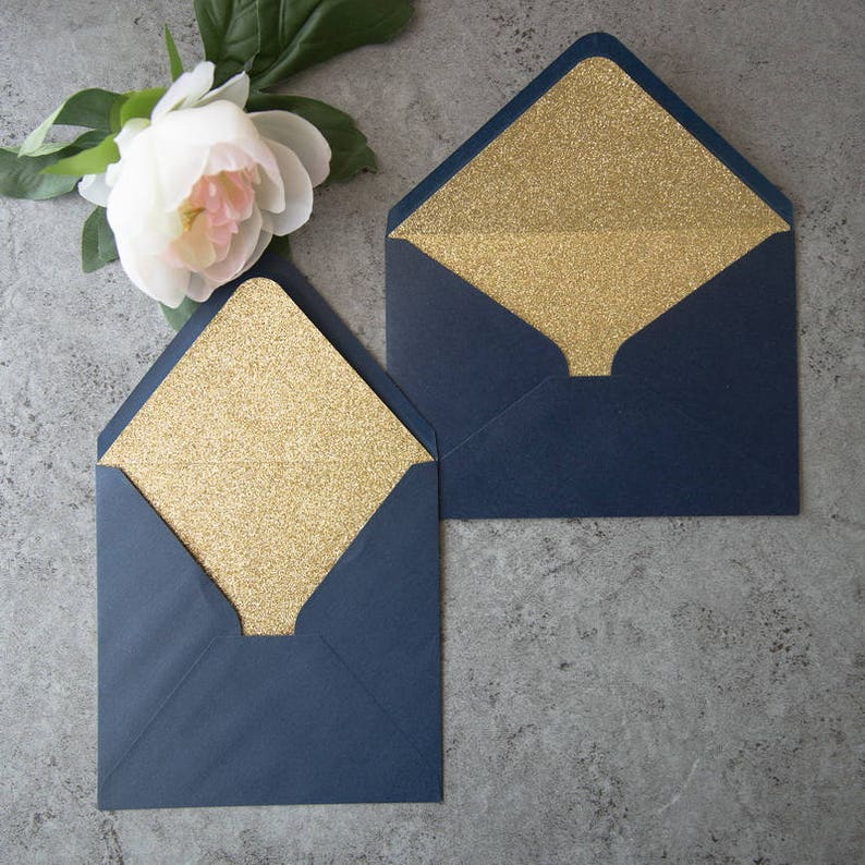 Envelope Liners Wedding Invitation Glitter Envelope Liner - Etsy