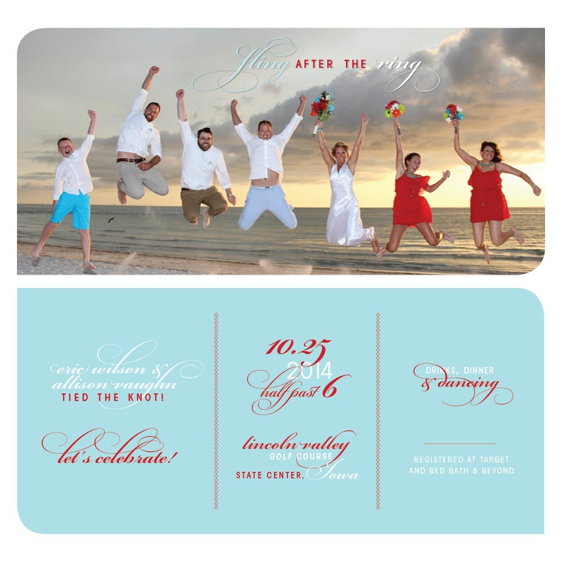 Wedding Reception Invite Post Wedding Celebration Save the - Etsy