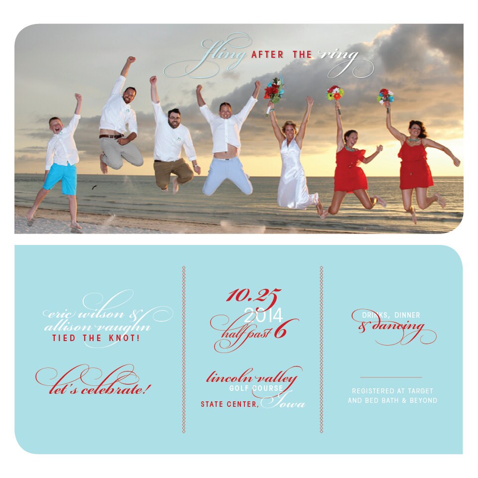 Wedding Reception Invite Post Wedding Celebration Save the - Etsy