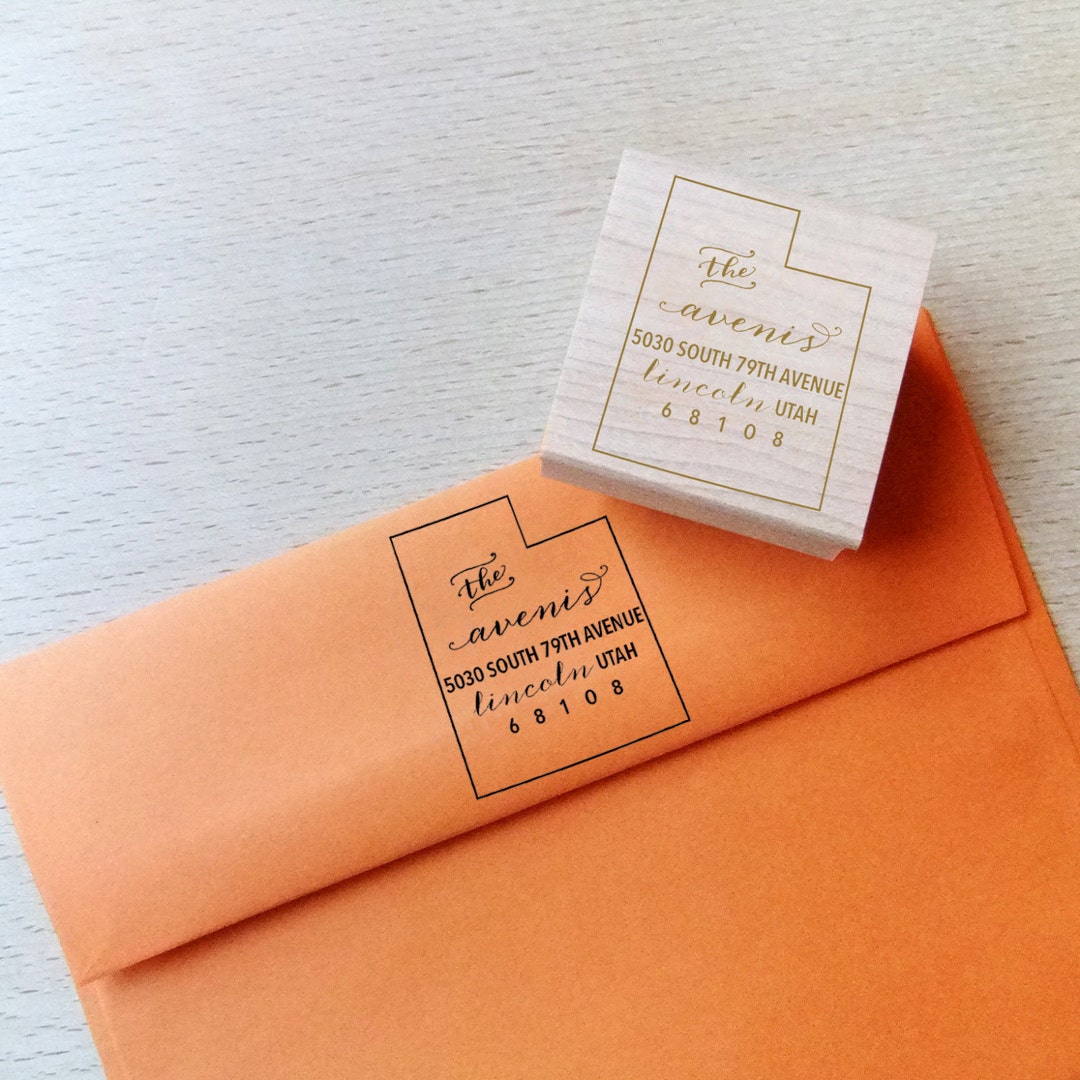 Utah Adresse Stempel individuelle Rückkehr Zustand Adresse Stempel ...