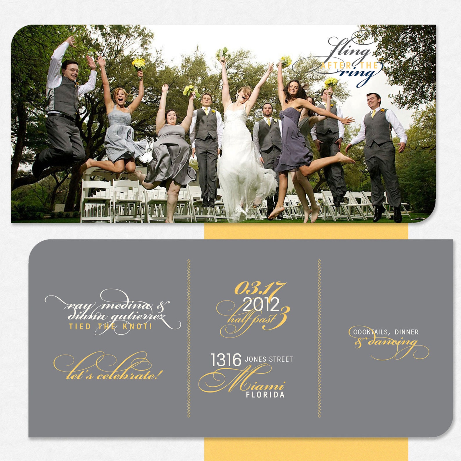 Wedding Reception Invite -- Post Wedding Celebration, Save the Date ...