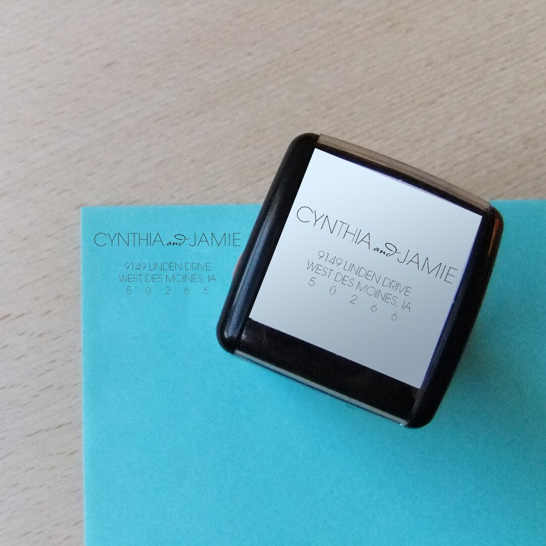 Custom Address Stamp – Personalized Address Stamp - Return Address ...