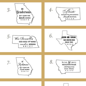 California Address Stamp - Custom Wooden Handle State Return Address ...
