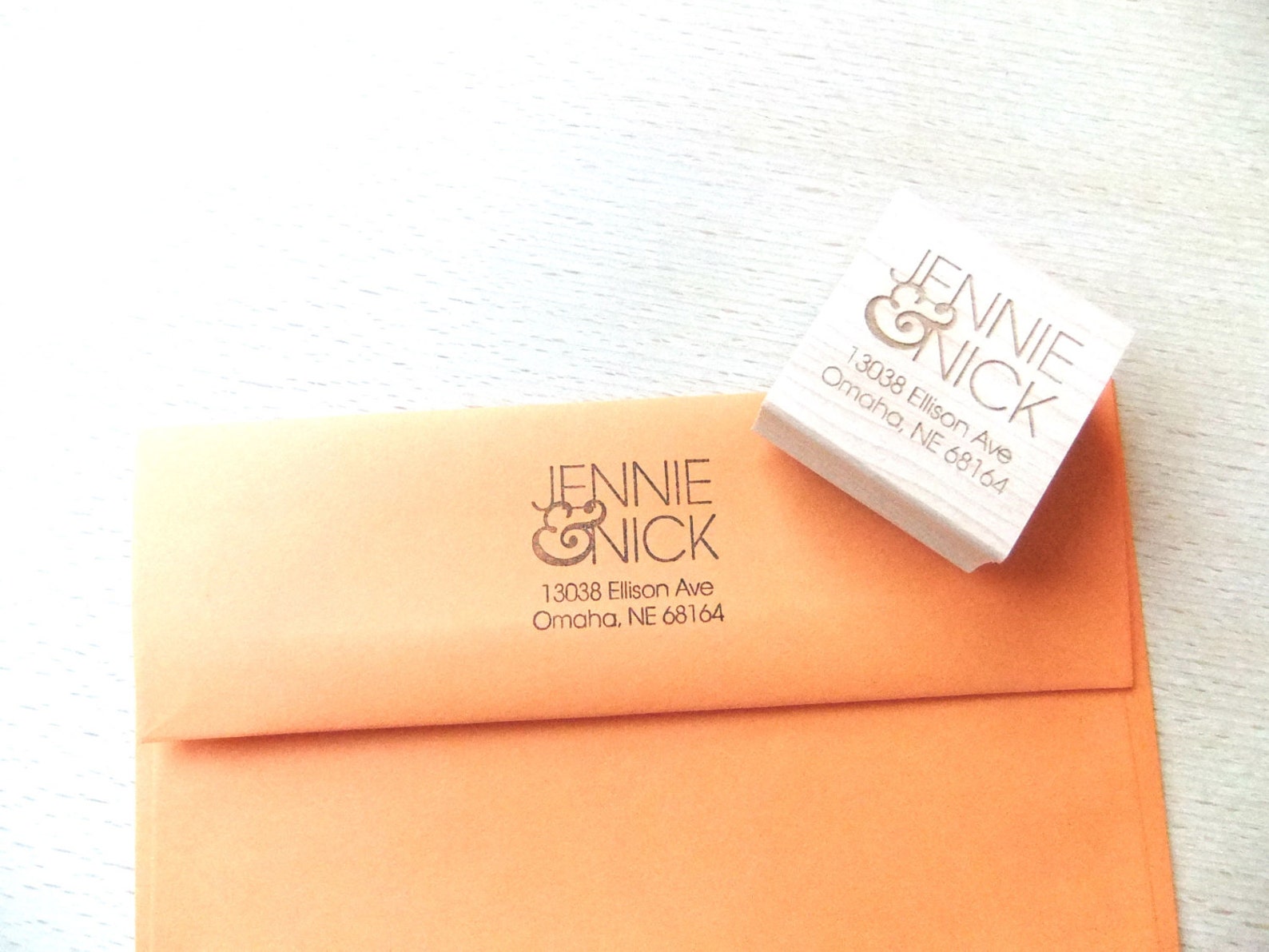 Custom Return Address Stamp – Large Name Address Stamp - Personalized ...