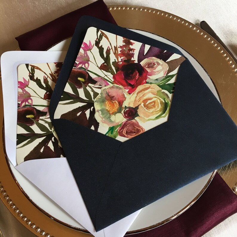 Envelope Liners Wedding Invitation Glitter Envelope Liner - Etsy