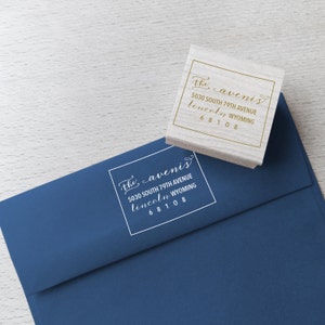 Wyoming Return Address Stamp Custom State Stamp, Caligraphy Signature ...