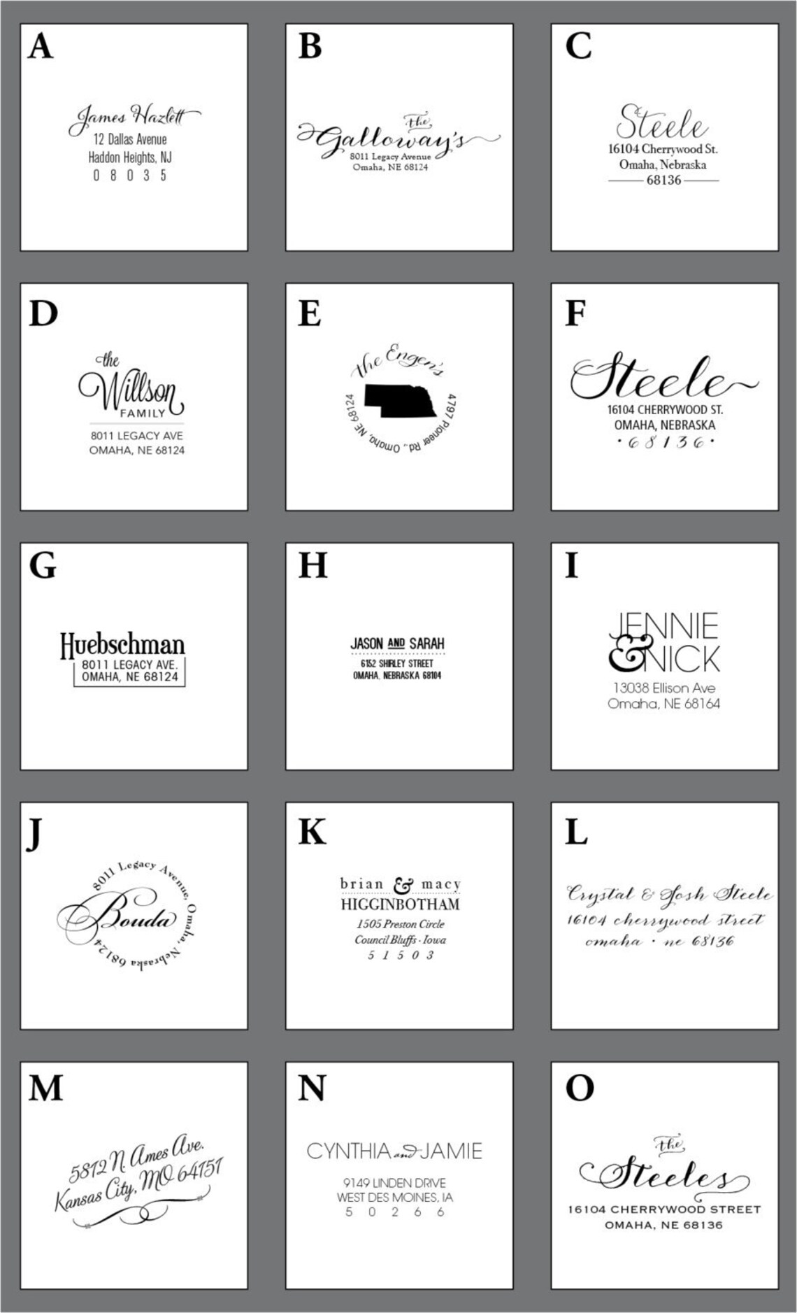 Custom Address Stamp – Personalized Address Stamp - Return Address ...