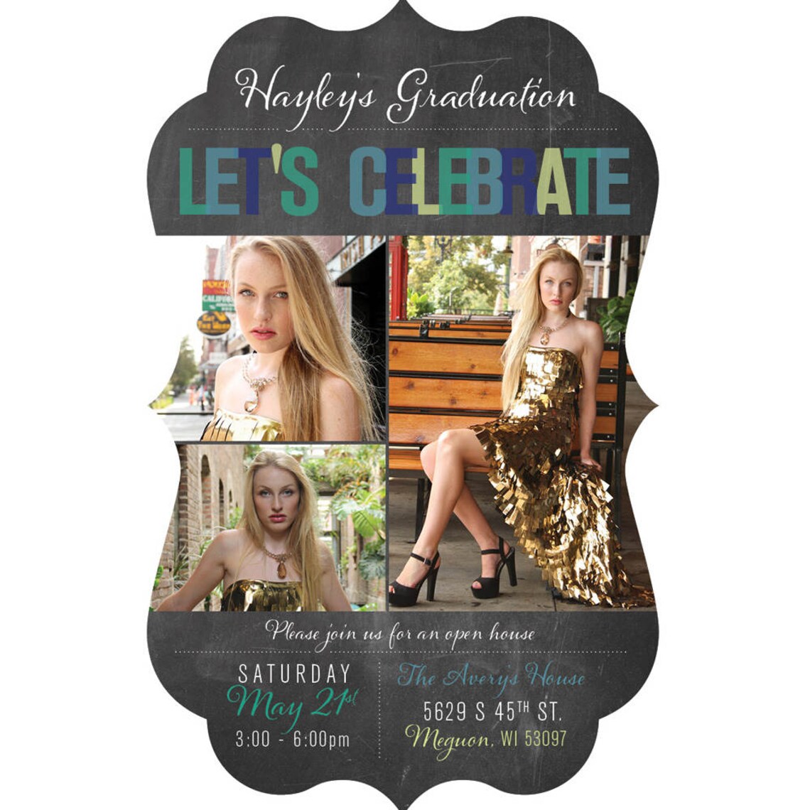 Die-cut Graduation Invitation Photo Invite Die-cut Custom - Etsy
