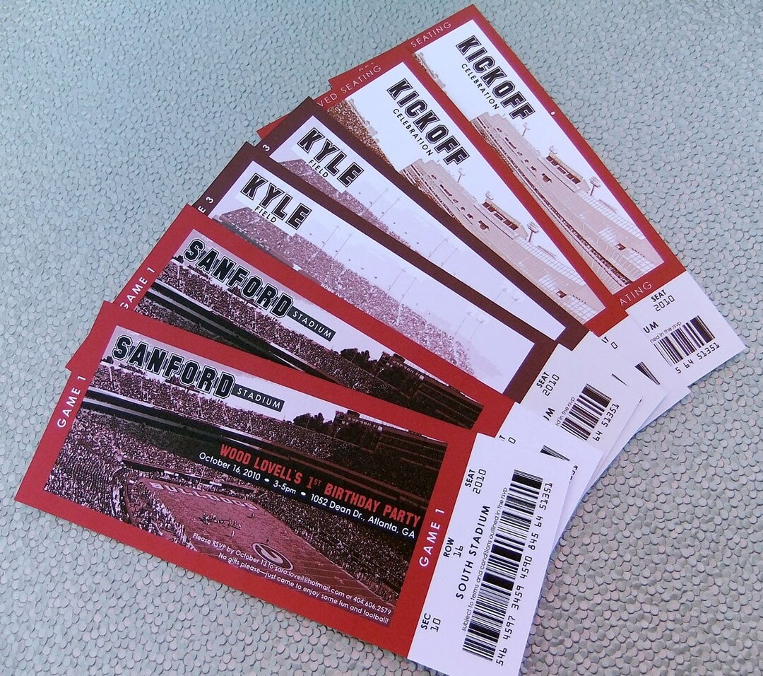 Ticket Party Invitations (25 Invitations) - Etsy