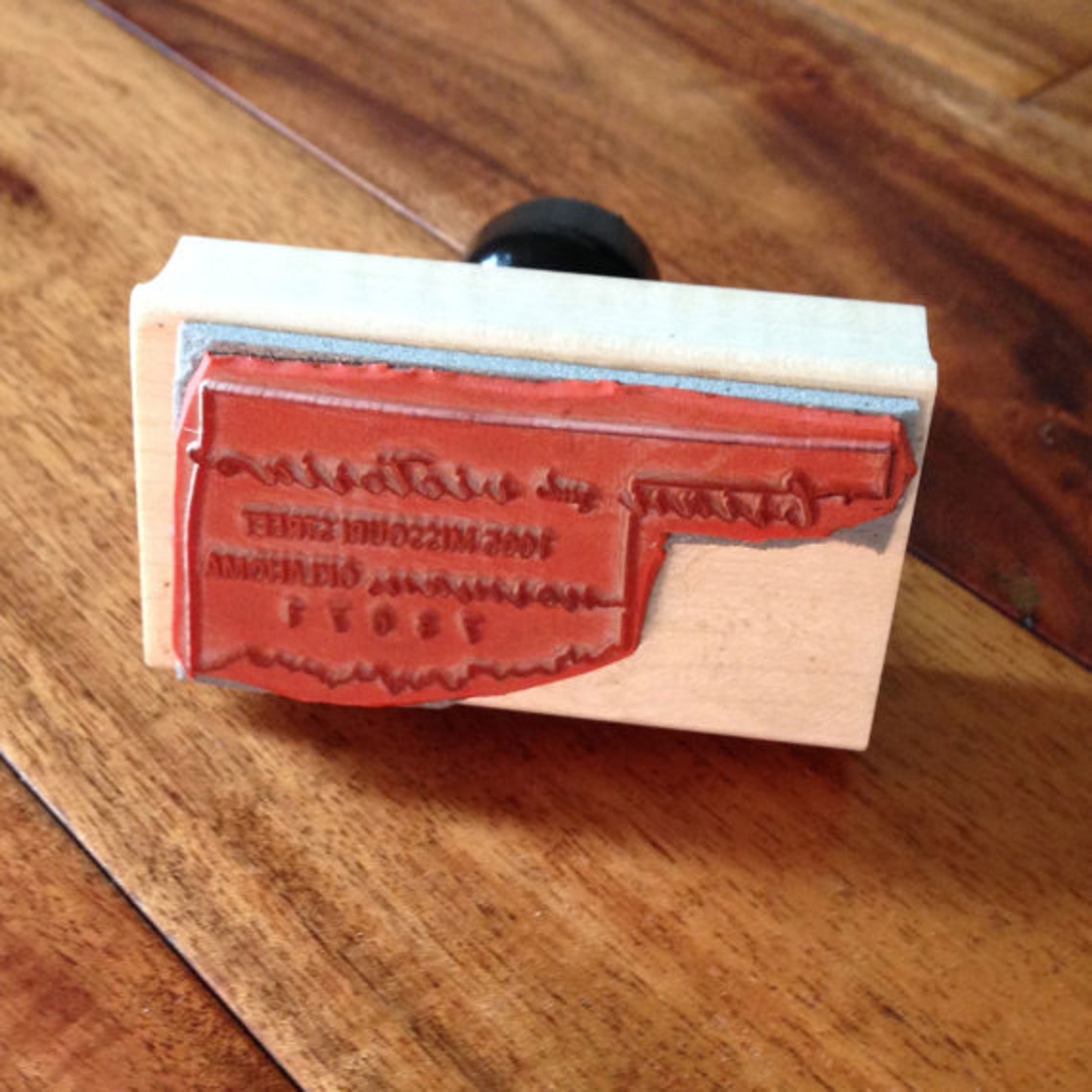 North Carolina Return Address Stamp Custom State Stamp - Etsy