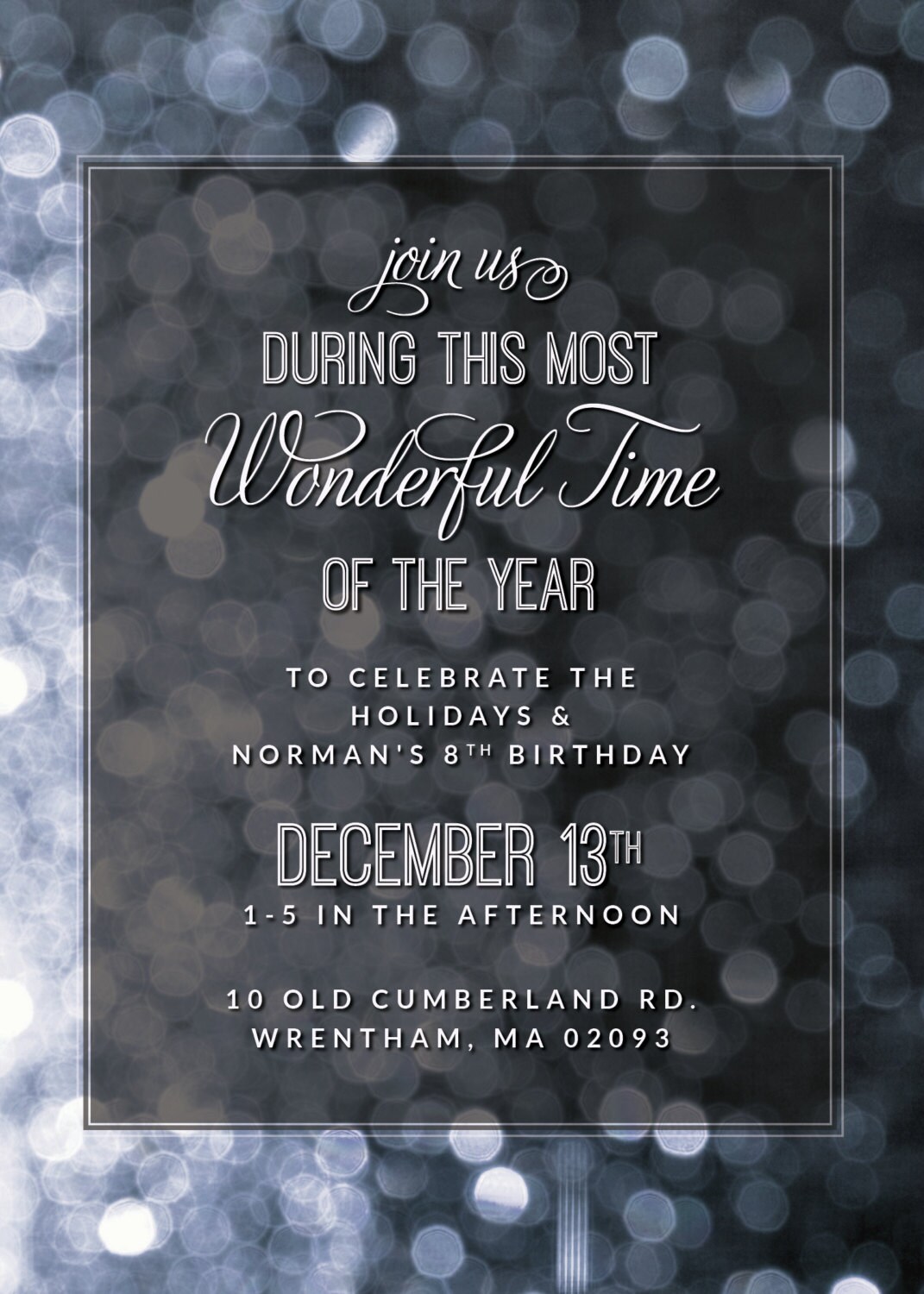 Holiday Party Invitation Template Custom Printable Invite | Etsy
