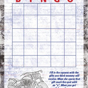 Motorcycle Baby Shower Invitation -- Custom Printable, Unique Baby ...
