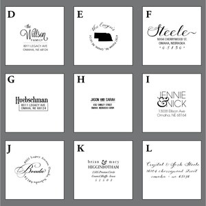 Personalized Address Stamp – Handwritten Script - Return Address Stamp ...