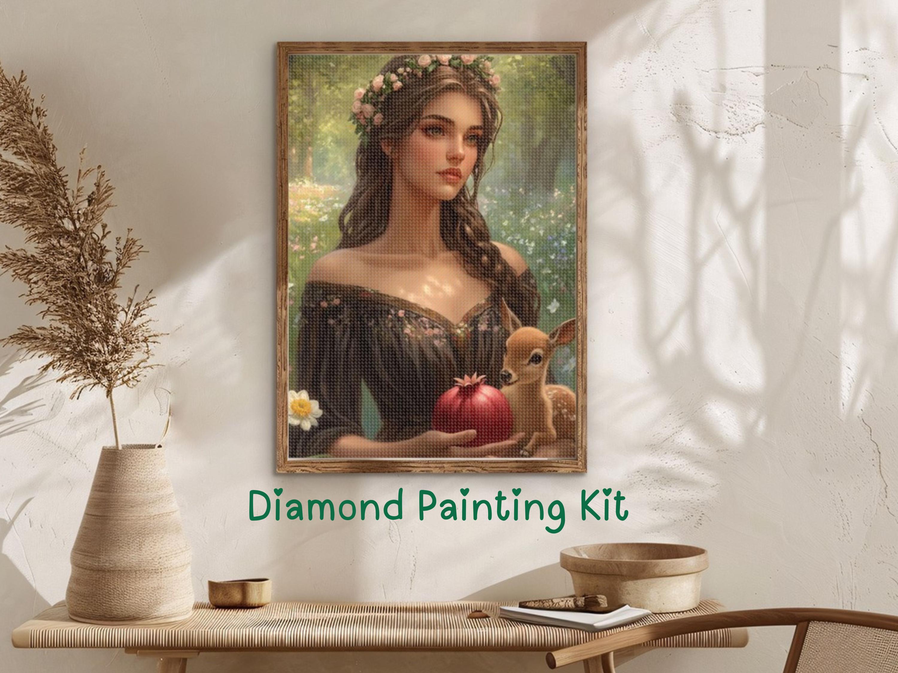 Persephone Greek Goddess Diamond Painting Kit – Queen of the Underworld ...
