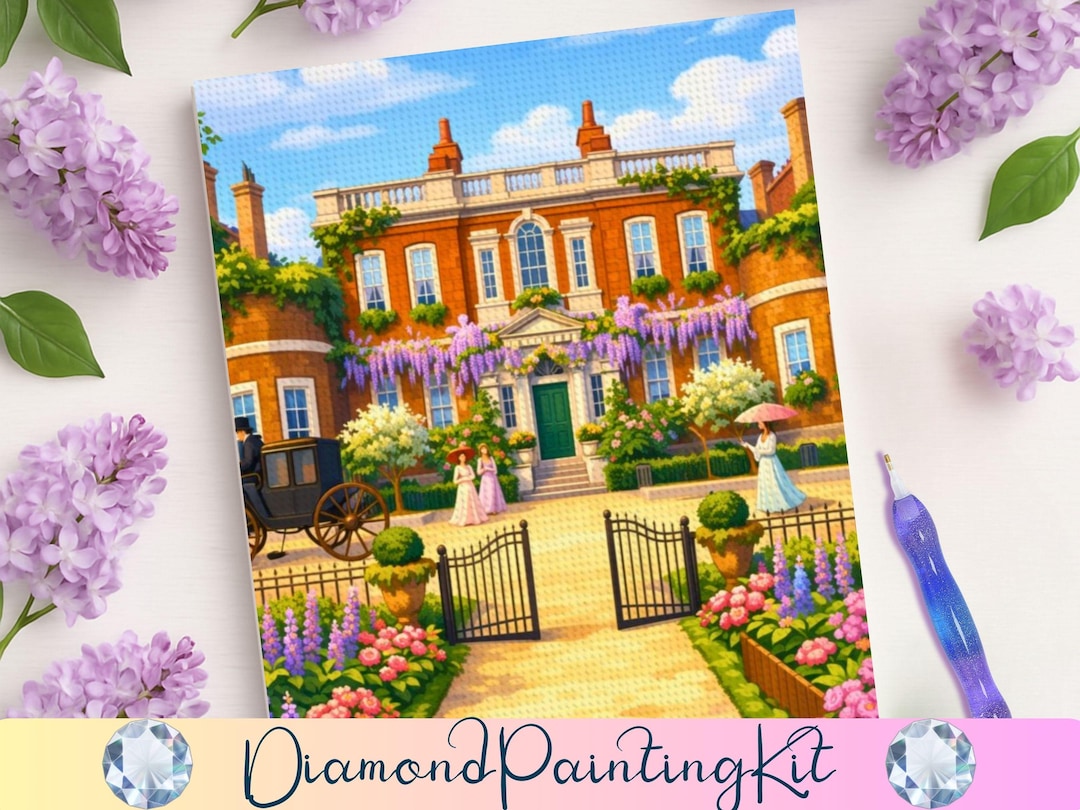 Bridgerton House Diamond Painting, Grosvenor Square Mayfair London ...