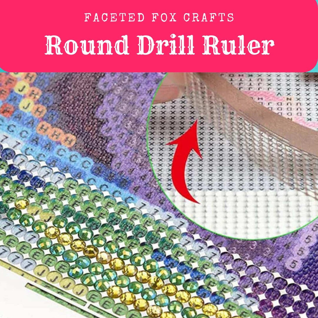 Round Drill Placement Ruler Perfectly Align Your Diamond Painting, DIY Crafts, Accessories for ...