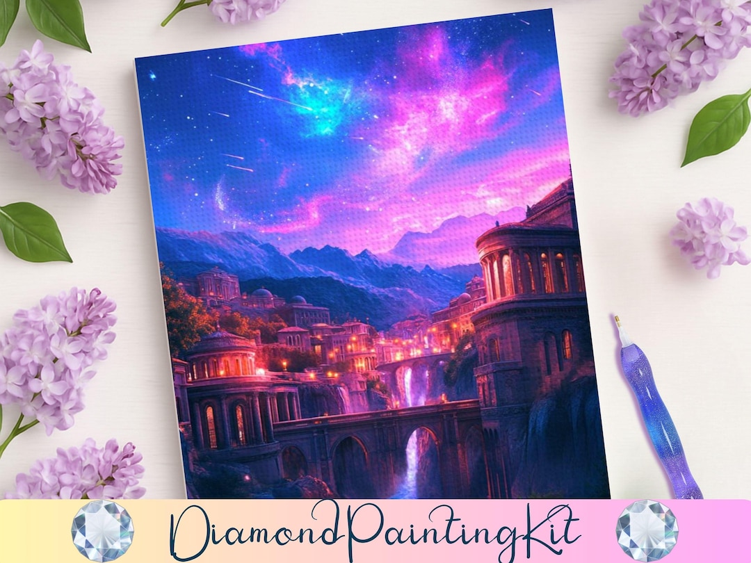 Velaris Starfall Diamond Painting Kit: ACOTAR Fantasy DIY Decor - Etsy