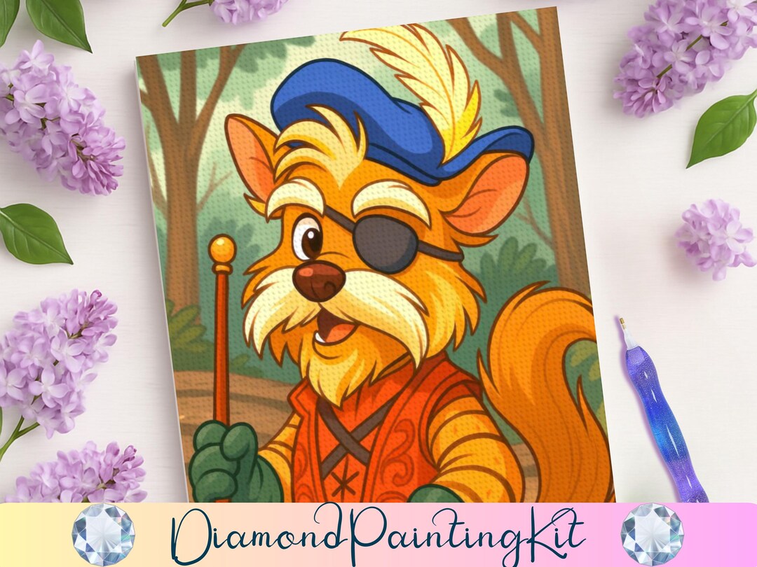 Sir Didymus Labyrinth Diamond Painting, DIY Fantasy Fox Knight, Wall ...