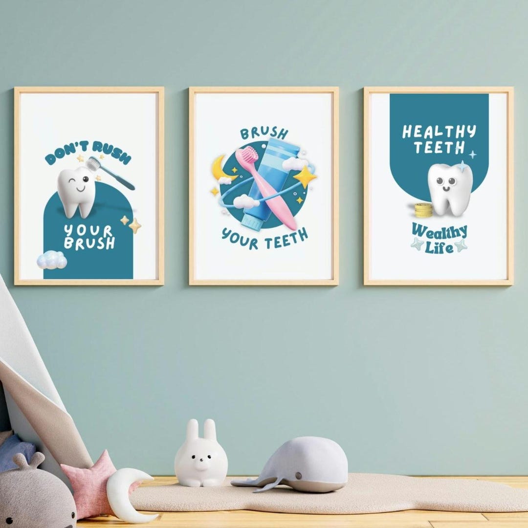 3D Dental Wall Art, Dental Office Wall Decoration, Modern Dental Art ...