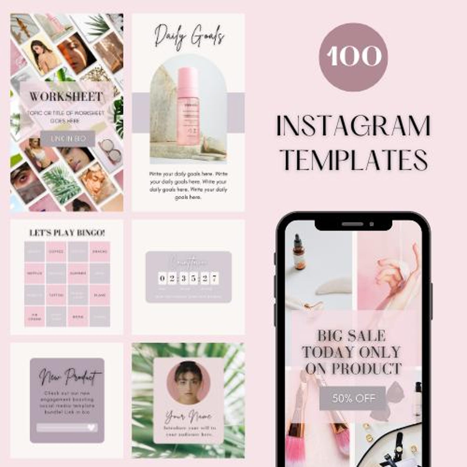 Templates for Instagram, Small Business Templates, Social Media ...