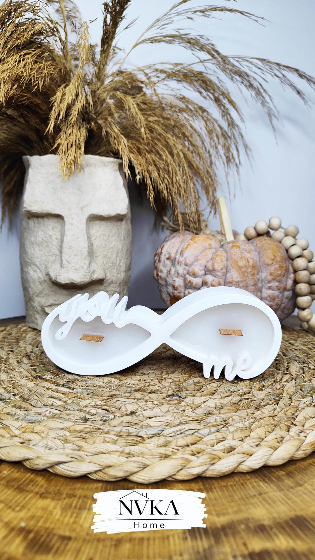 İnfinity Candle Holder,you Me,valentins' Day - Etsy